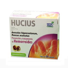 HUCIUS 250/30CAP 250mg de Aesculus hippocastanum, 70mg de Ruscus ac | Vitau