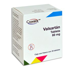 GE VALSARTAN CAMBER- TAB 80 mg Caja con frasco | Vitau